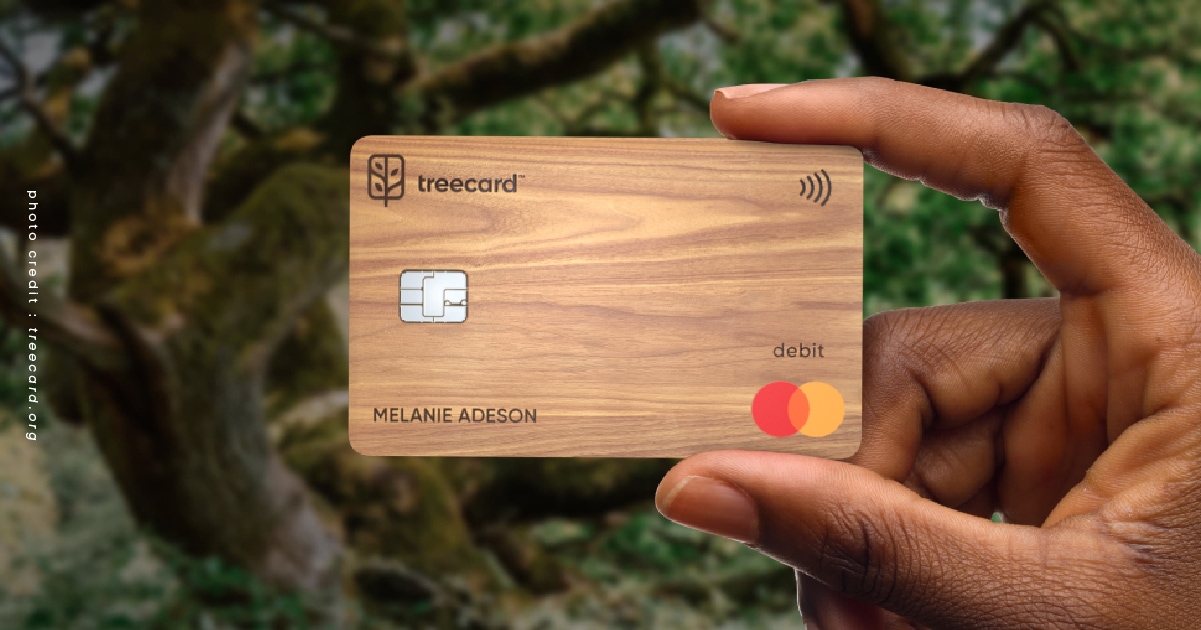 Treecard บัตรเดบิตจากไม้เชอร์รีและพลาสติกรีไซเคิล - Urban Creature