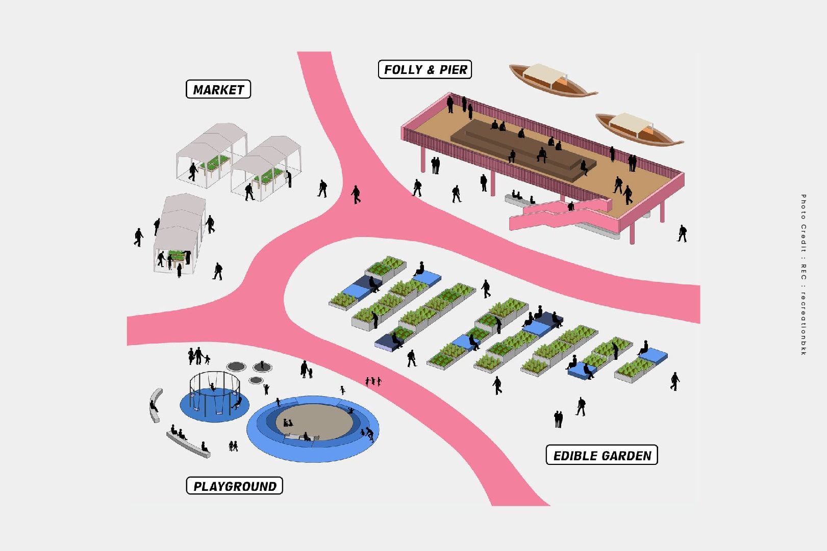 Pink Lane : Ekkamai Pocket Park ออกแบบสวนย่านเอกมัย - Urban Creature