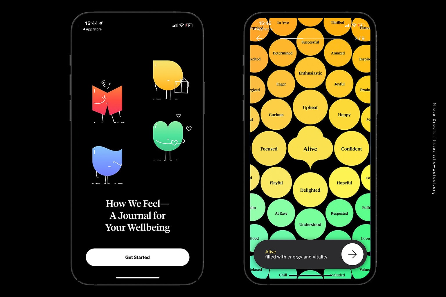 แอปฯ บันทึกอารมณ์ ‘How We Feel’ 4 หมวด 144 อารมณ์ - Urban Creature