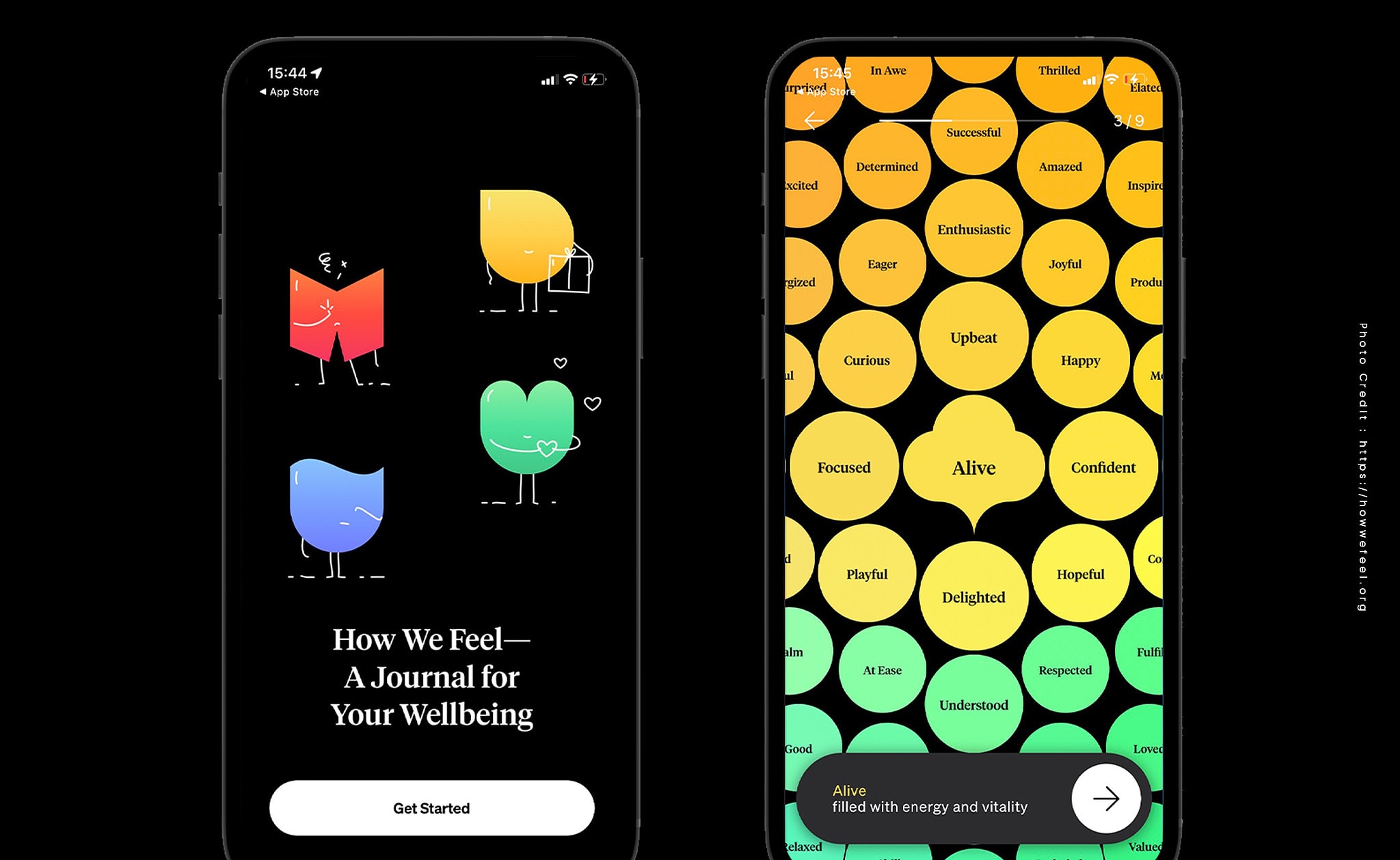 แอปฯ บันทึกอารมณ์ ‘How We Feel’ 4 หมวด 144 อารมณ์ - Urban Creature