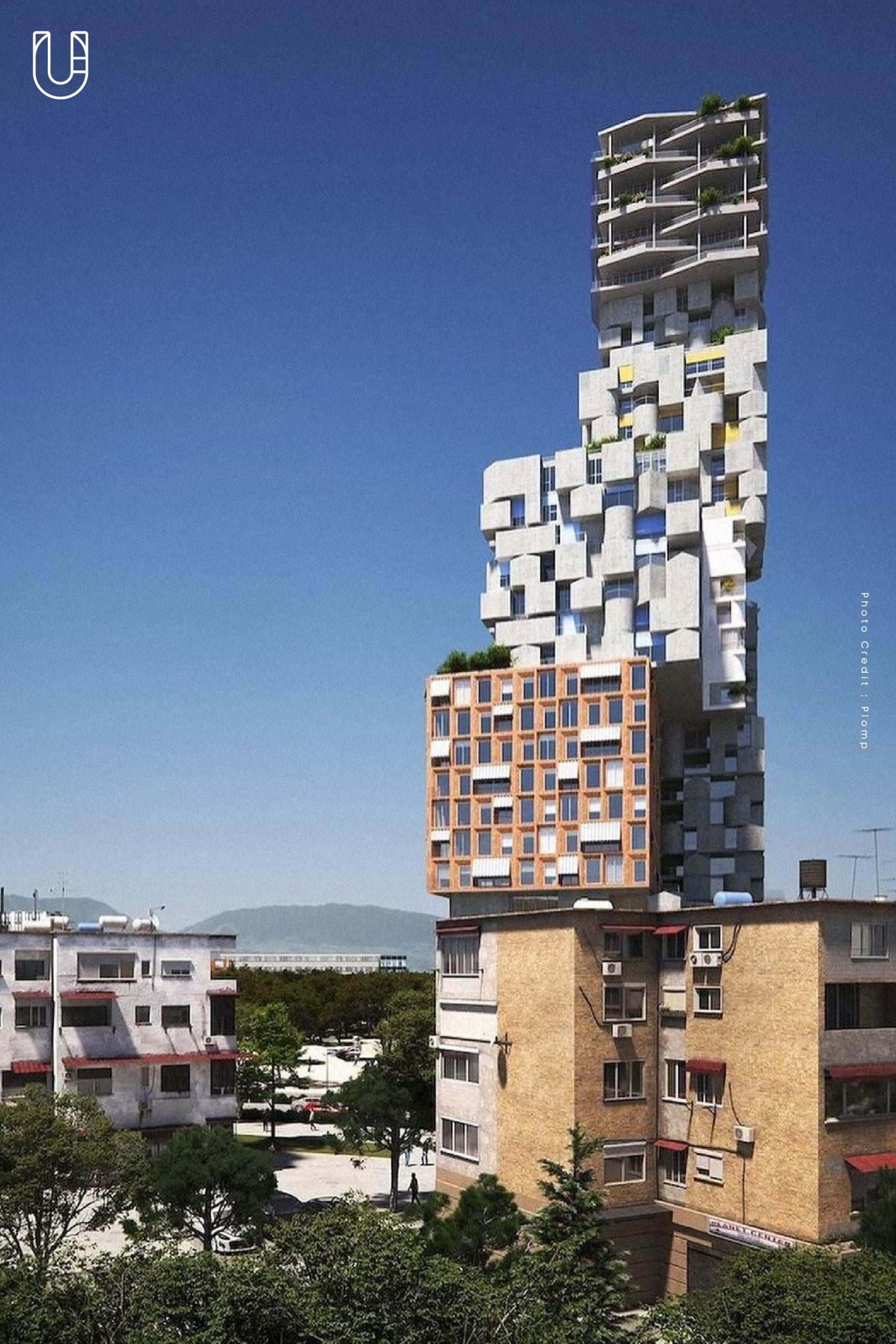 Hora Vertikale หมู่บ้านแนวตั้งจากลูกบาศก์ 13 ก้อน - Urban Creature