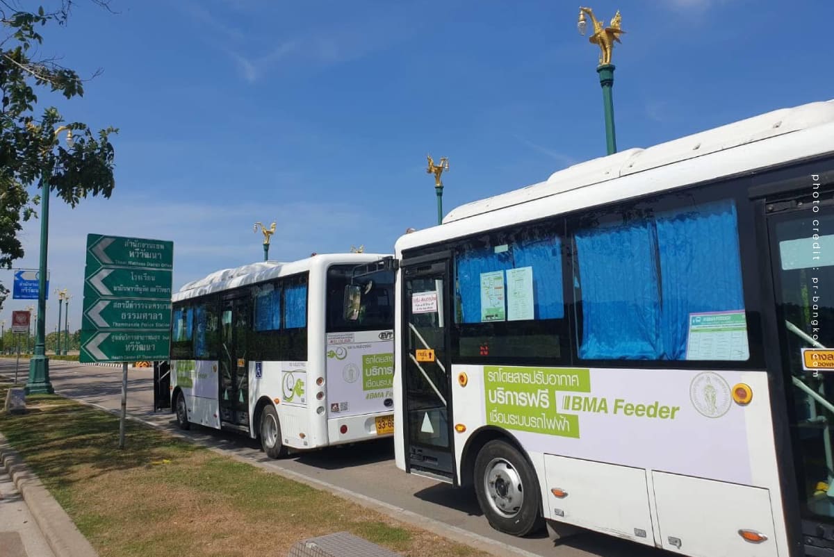 BMA Feeder บริการรถบัสพลังงานไฟฟ้า - Urban Creature